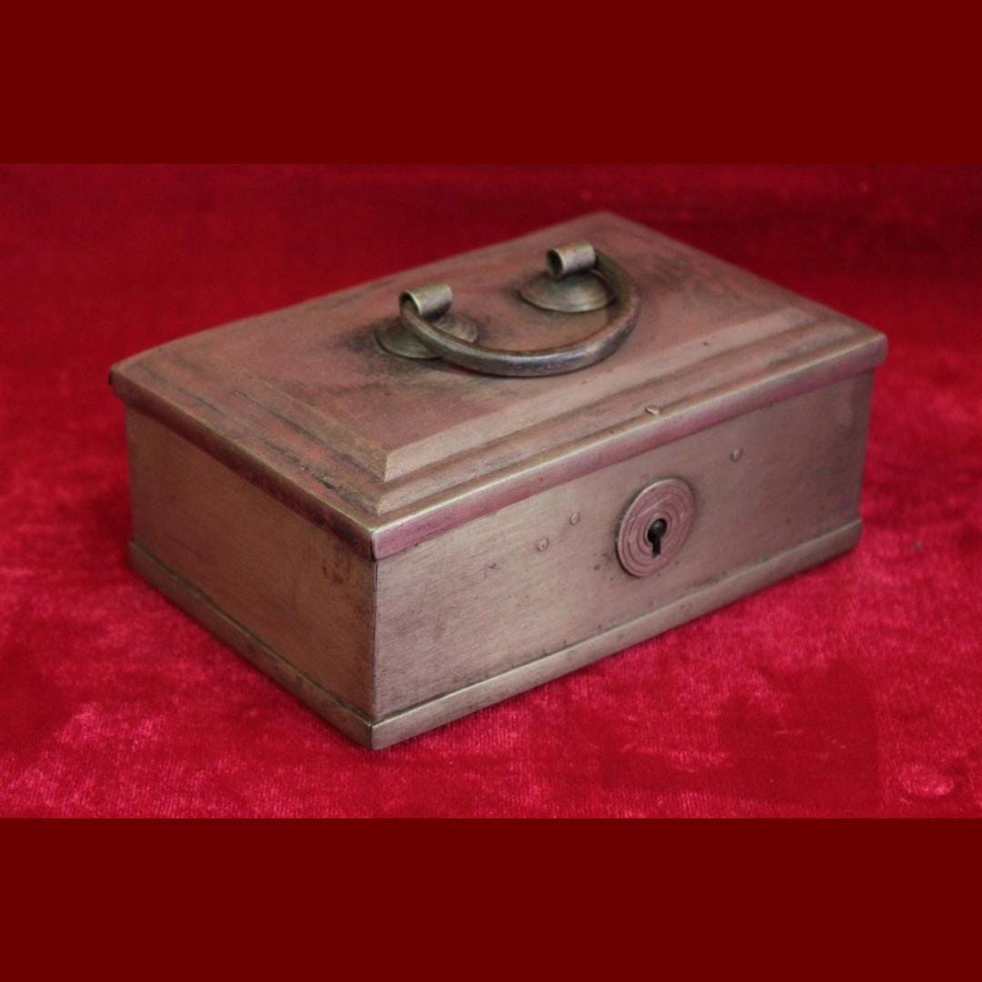 OLD VINTAGE BRASS Case Box Antique Decorative Collectible - Etsy