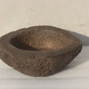 Stone Kharal Mortar, Old Aged Stone Kundi, Garden Decor - Etsy