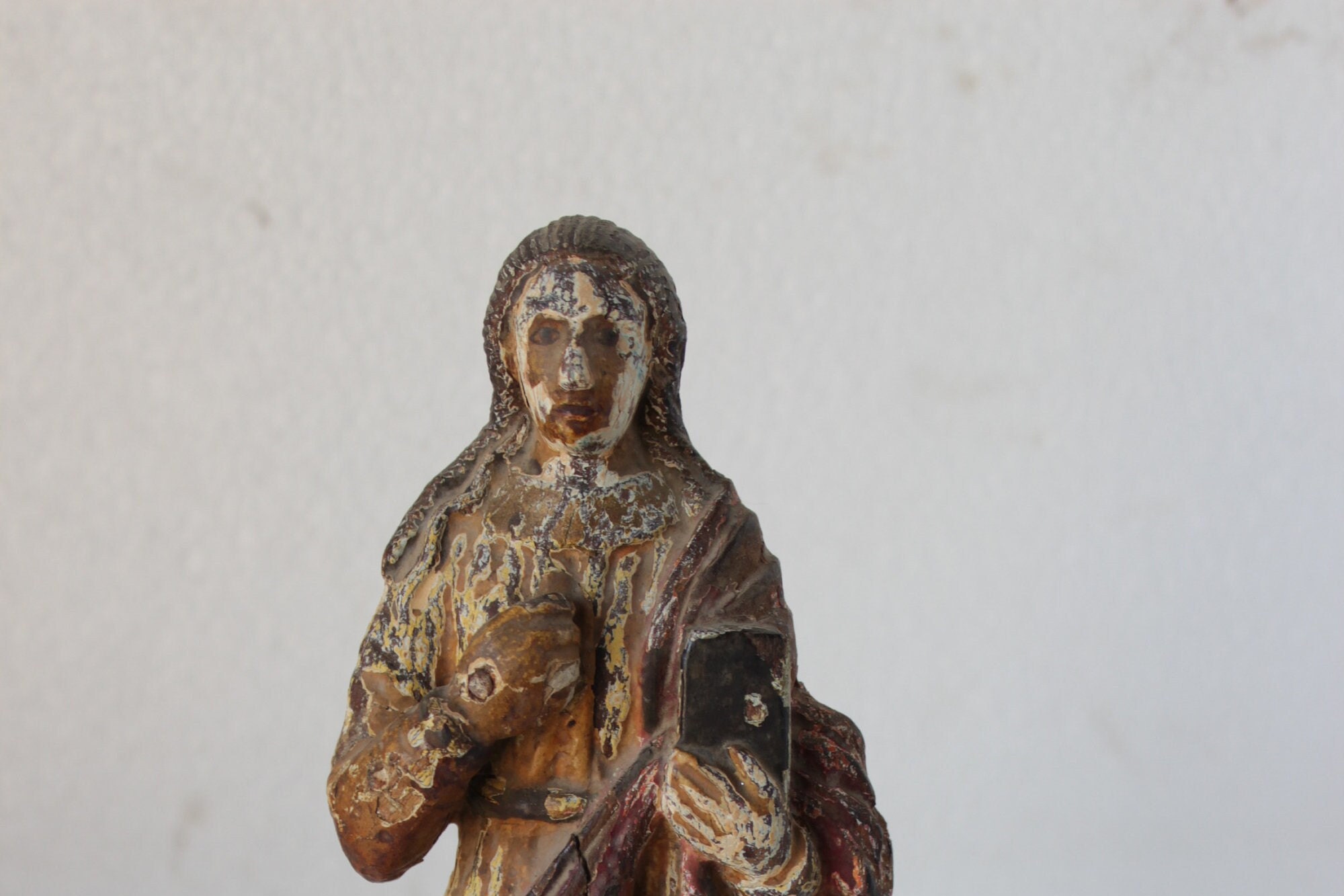 Wooden Antique Church Figure, Old Christian Figures, and Sculptures ...