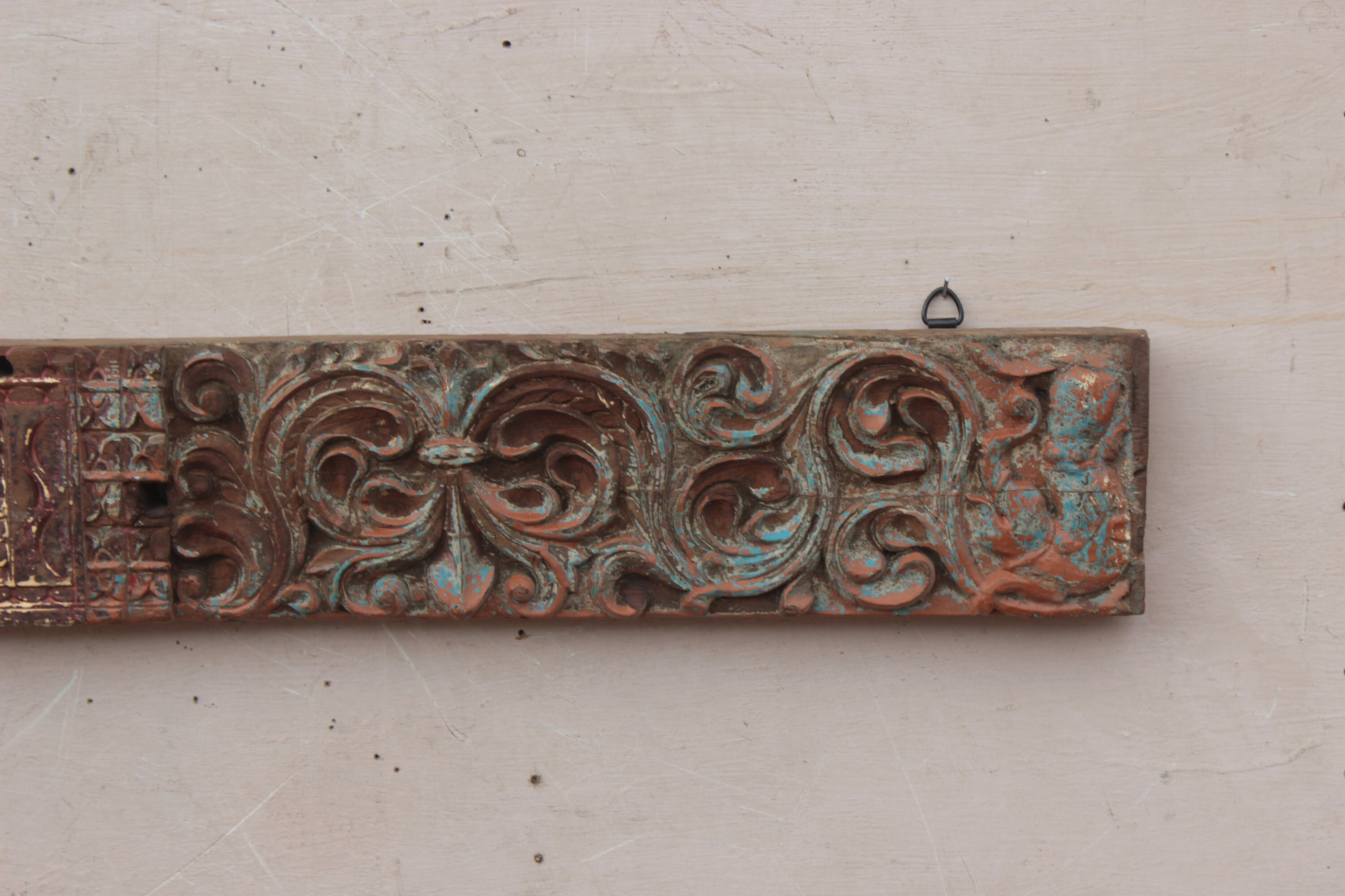 Vintage Wooden Wall Panel, Hand Carved Wooden Wall Panel, Old Wooden ...