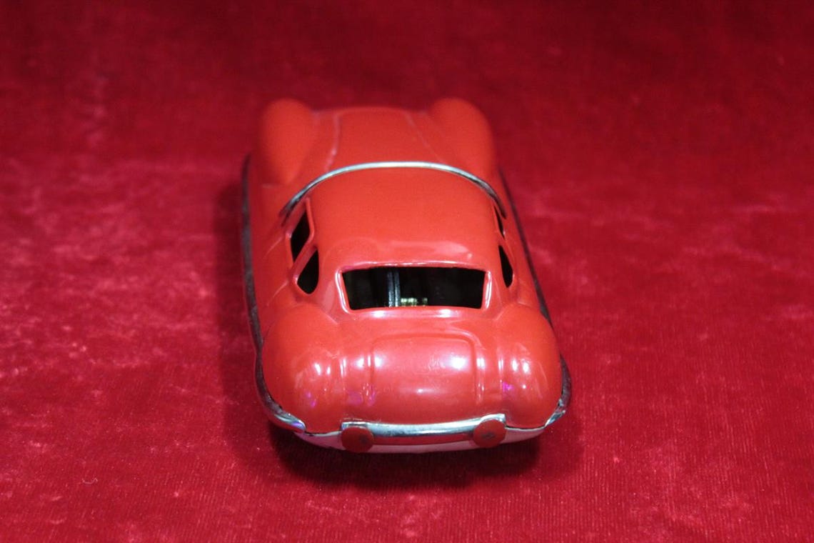 Small Red Vintage Car Toy 1900 Old Rare Decorative Collectible - Etsy