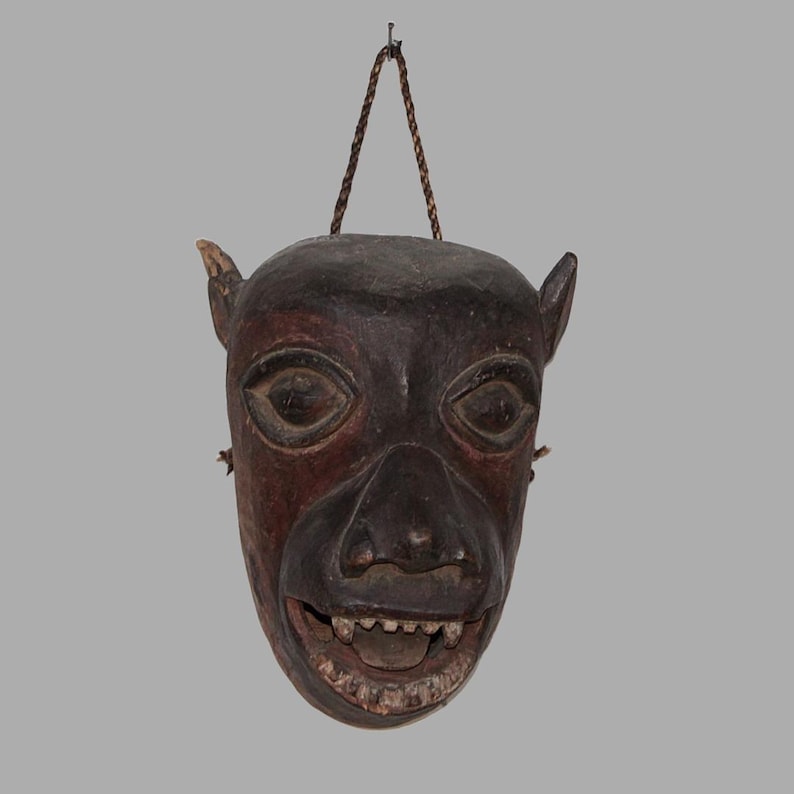 Wooden Monkey Mask 1900s Old Vintage Real Antique Rare Decorative - Etsy