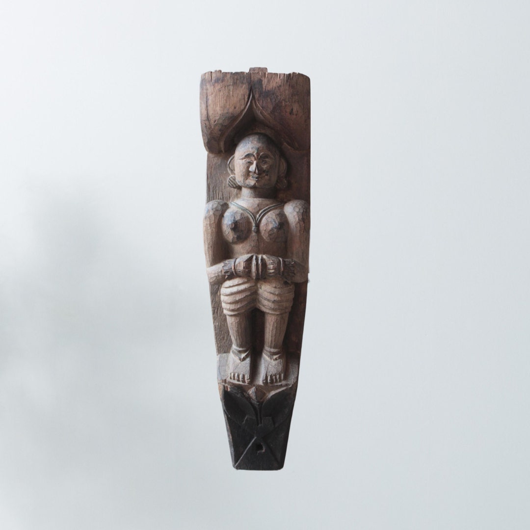 Antique Wood Indian Women Figures, Rare Antique Collection, Ancient ...