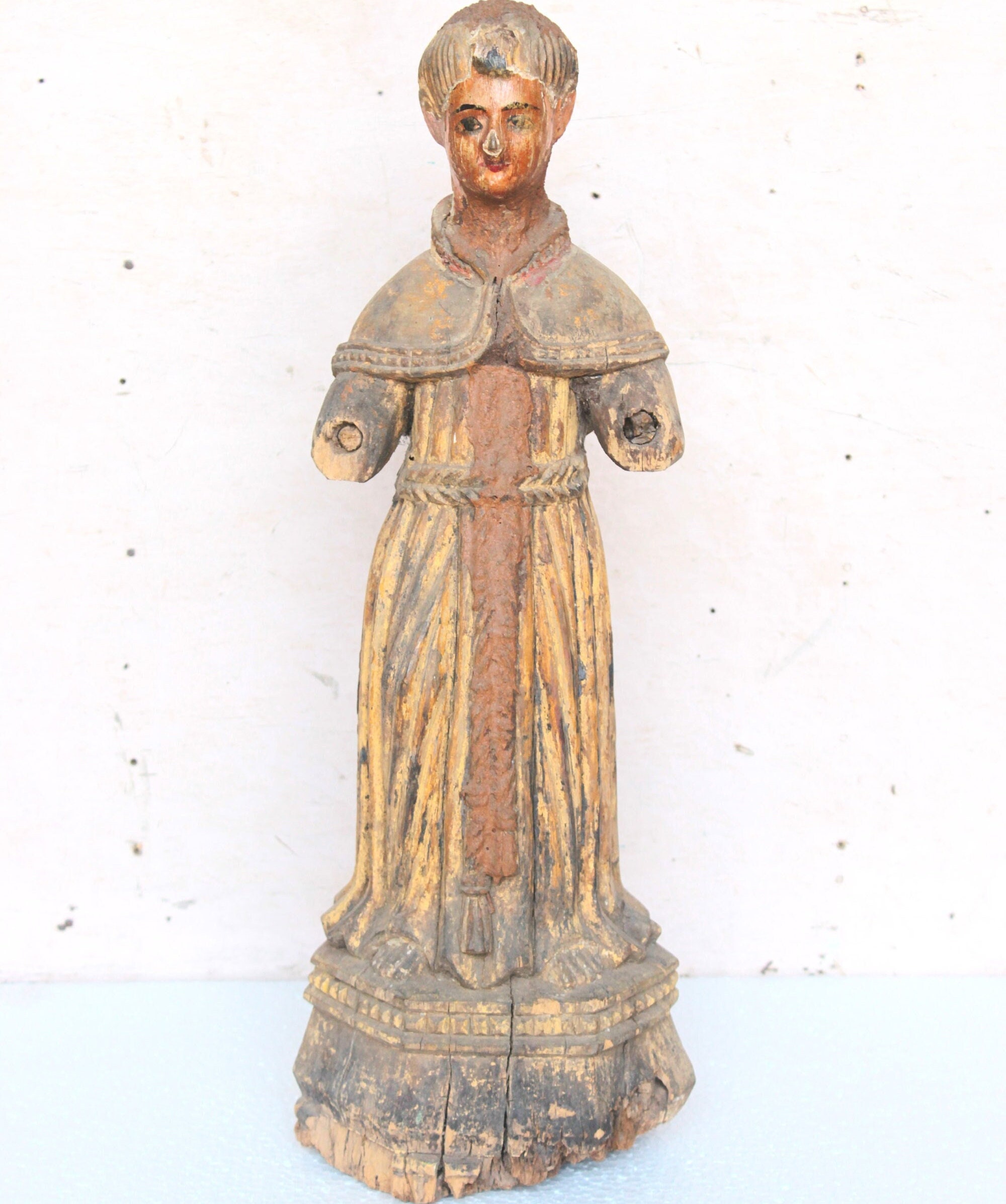 Wooden Antique Church Figure, Old Christian Figures, and Sculptures ...