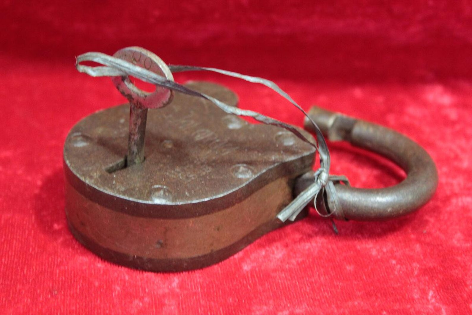 Iron Brass Lock and Key 1900 Vintage Antique Rare Home Decor ...