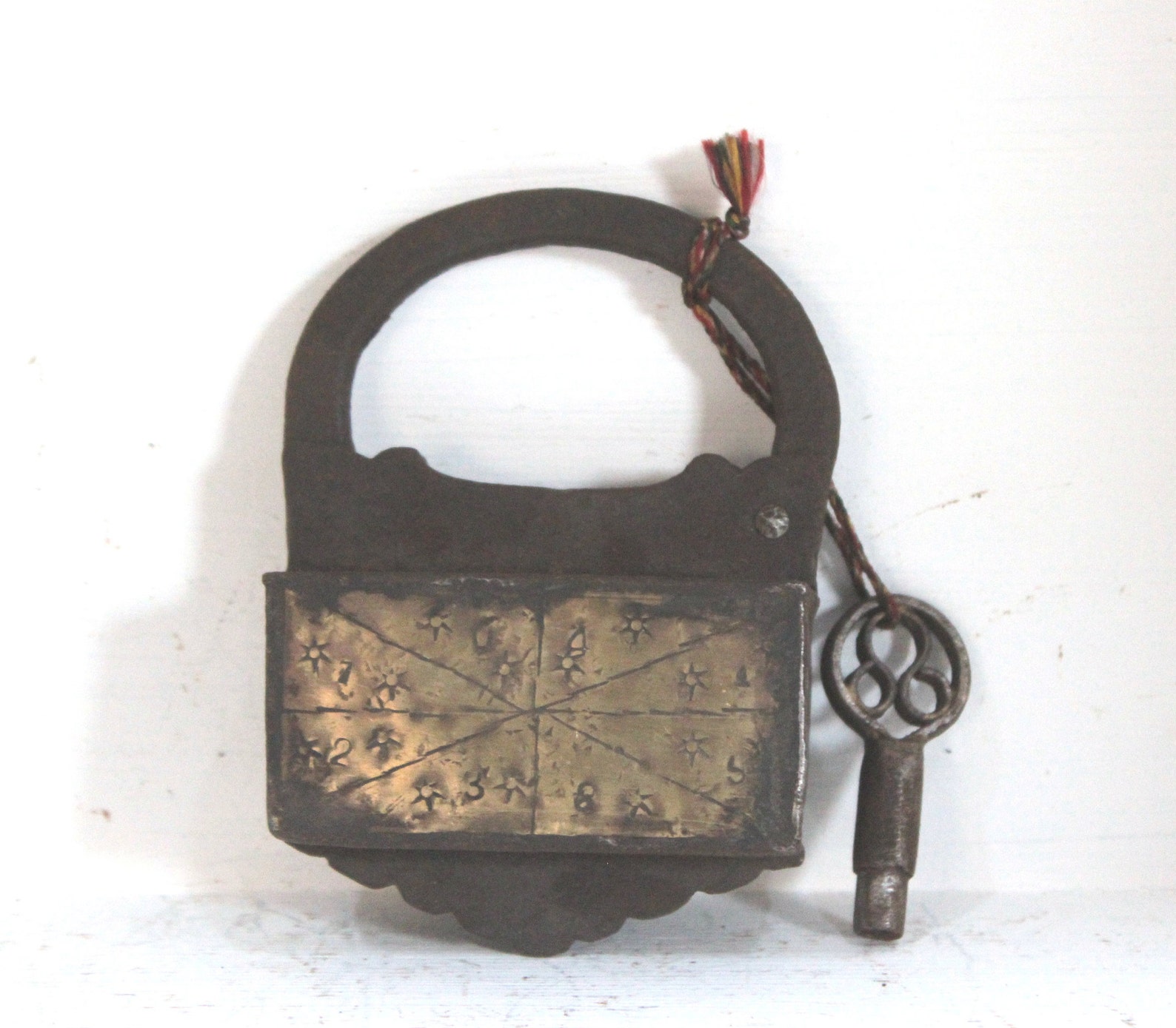 Iron Brass Lock & Key, Vintage Padlocks, Indian Lock, Old Antique Lock ...