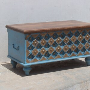 Trunk Box, Wooden Storage Chest Box, Mattress Storage Chest, Bed ...