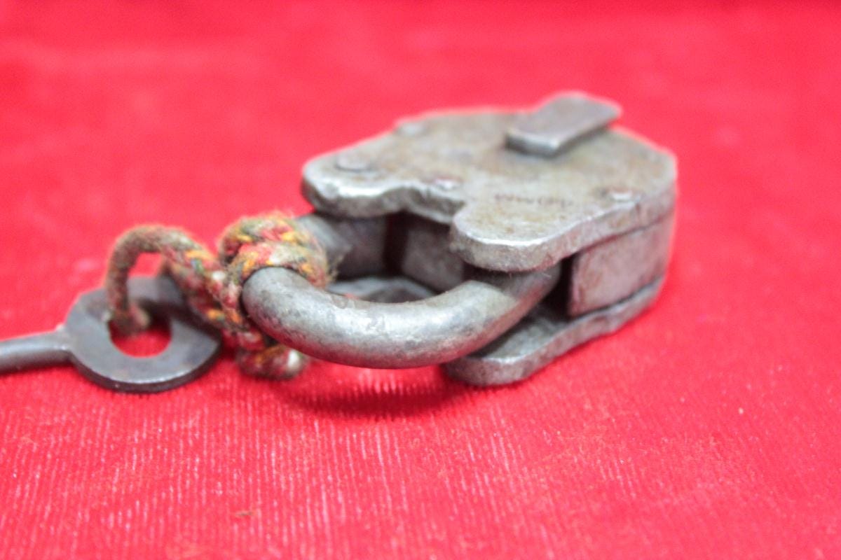 Iron Lock and Key Vintage Collectible Old Handcrafted Collectible - Etsy