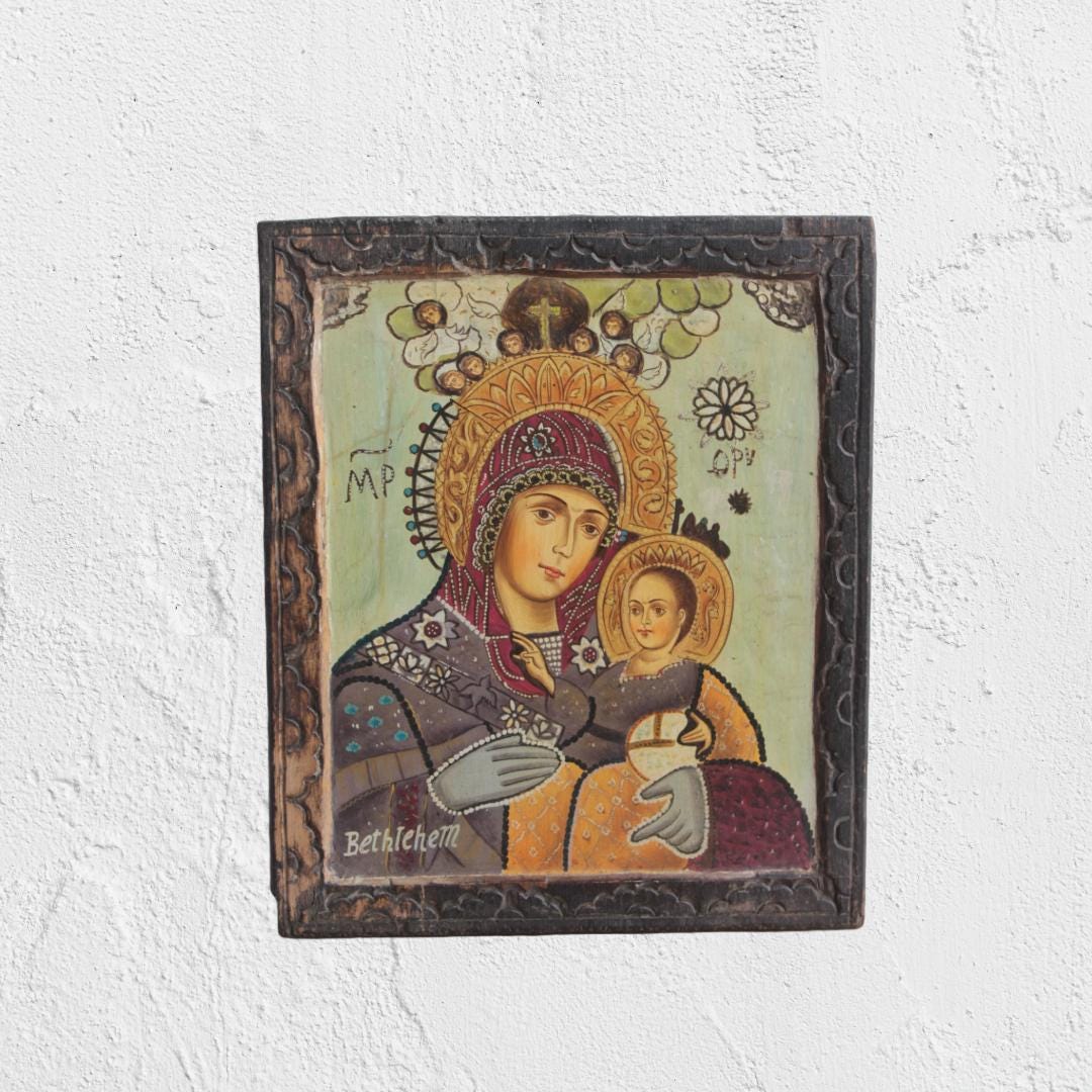 Old Vintage Paintings on Teak Wood Antique Home Decor Rare Collectible ...