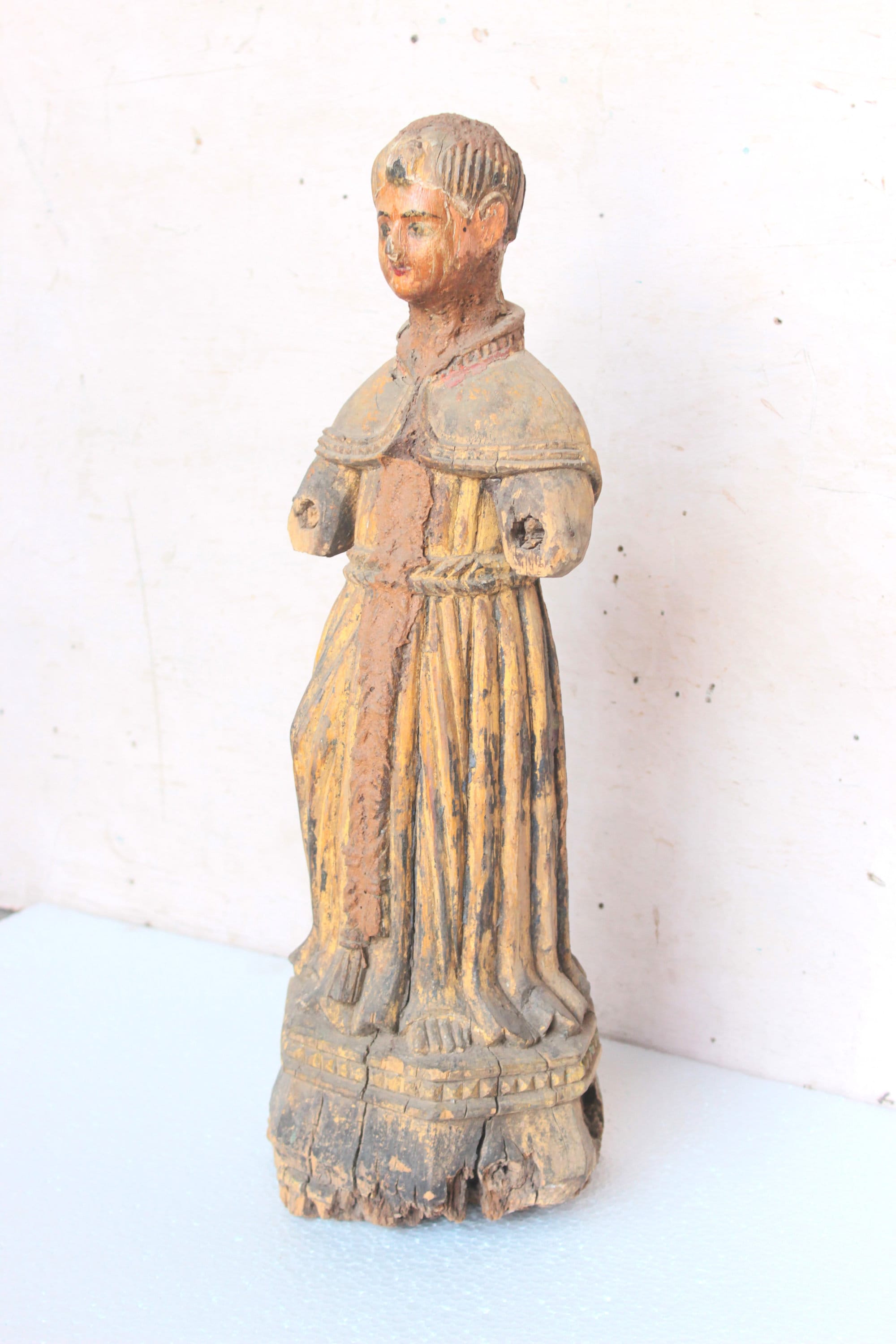 Wooden Antique Church Figure, Old Christian Figures, and Sculptures ...