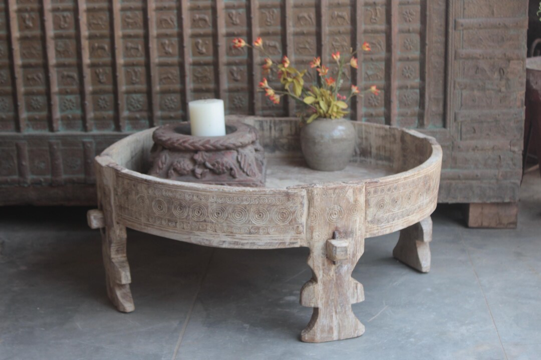 Old Wooden Chakki - Etsy