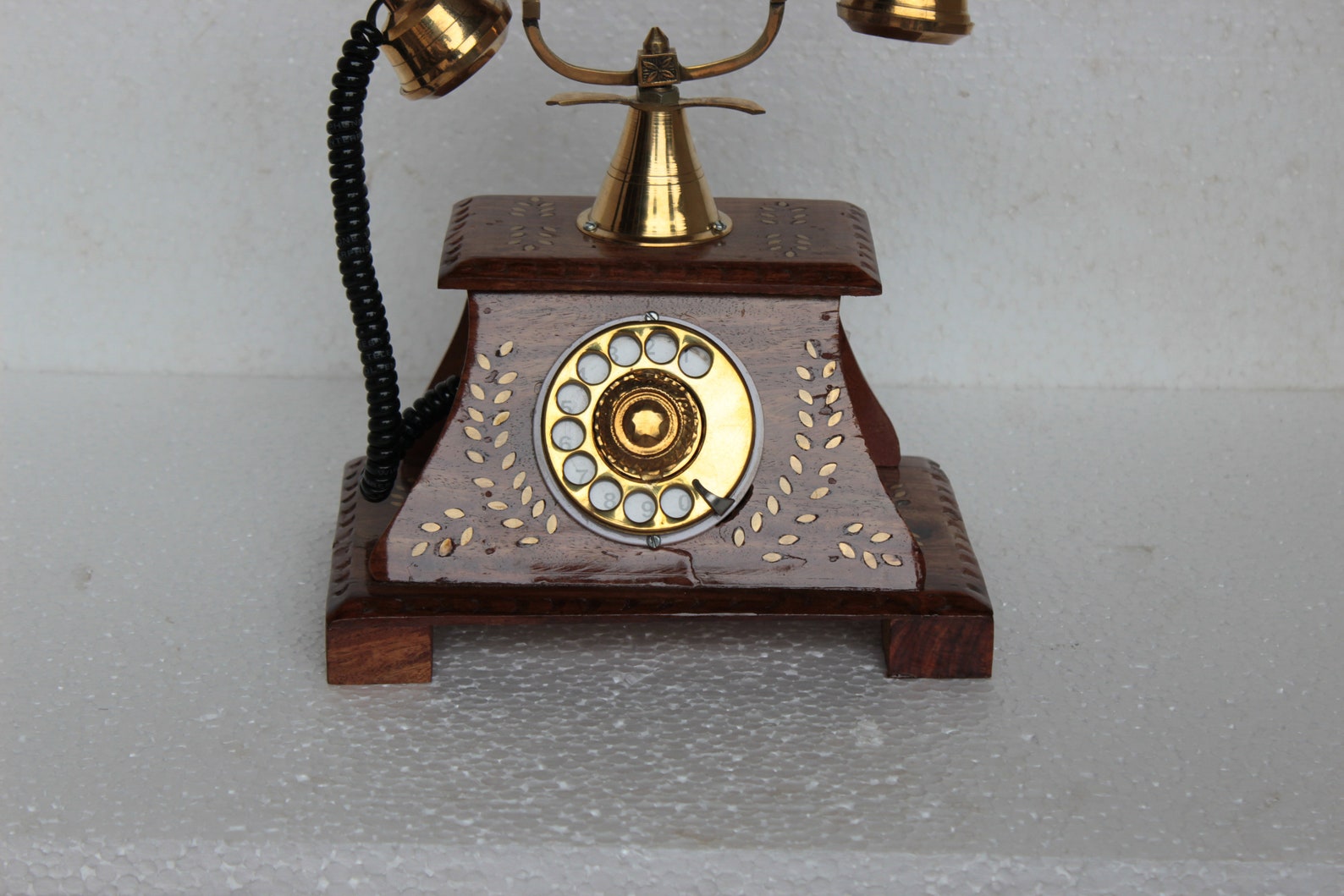 Wooden Telephone New Handcrafted Old Style Home Decor/ Royal Look Old ...