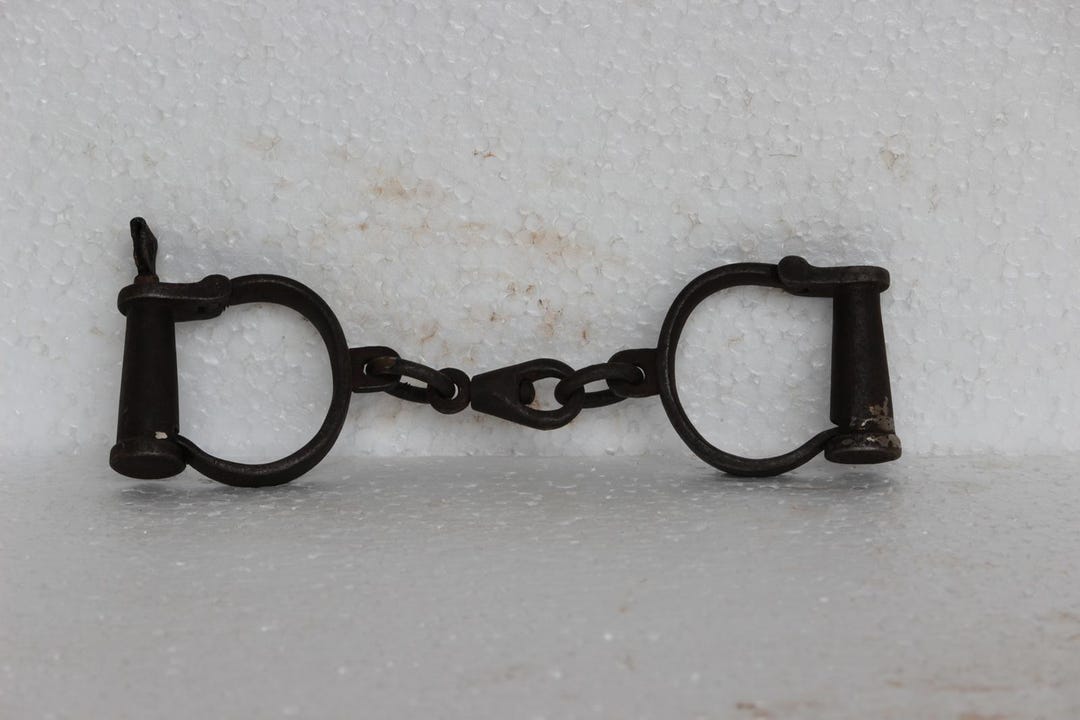 Iron Lock Handcuff Vintage Old Antique Decorative Collectible - Etsy