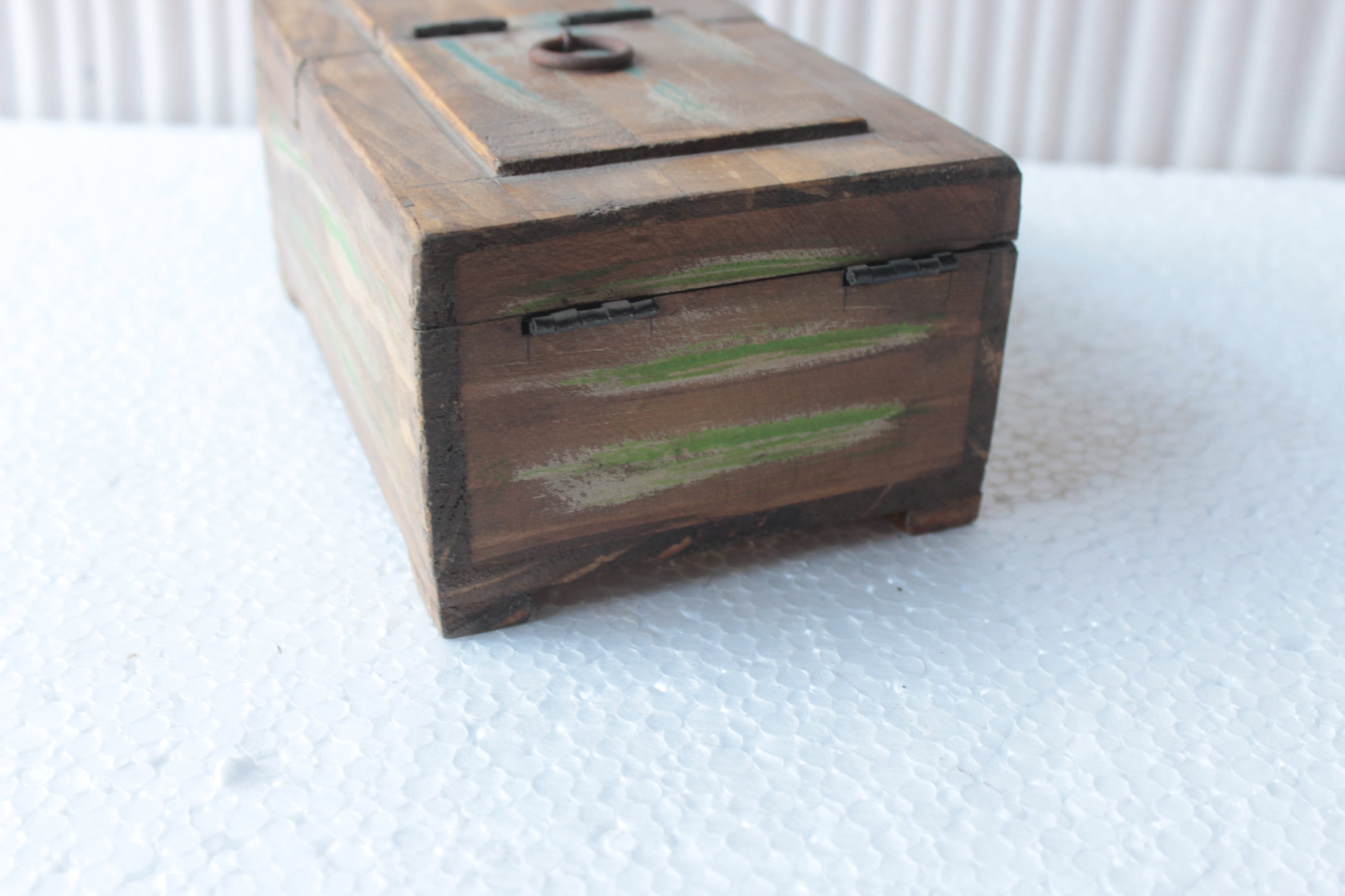 Old Indian Shaving Box, Reclaimed Mirror Box , Antique Furniture, Home ...