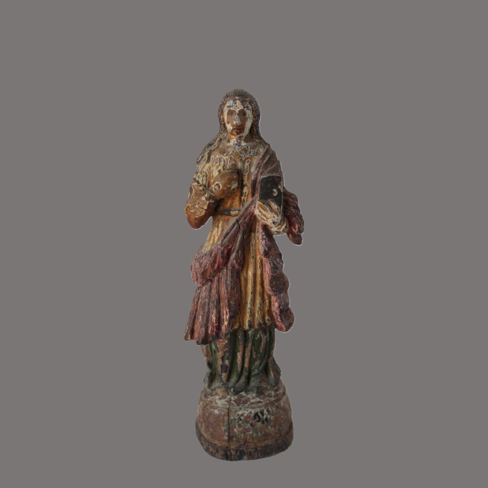 Wooden Antique Church Figure, Old Christian Figures, and Sculptures ...