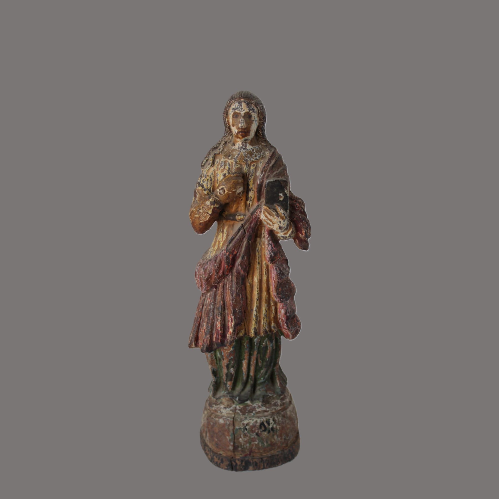 Wooden Antique Church Figure, Old Christian Figures, and Sculptures ...
