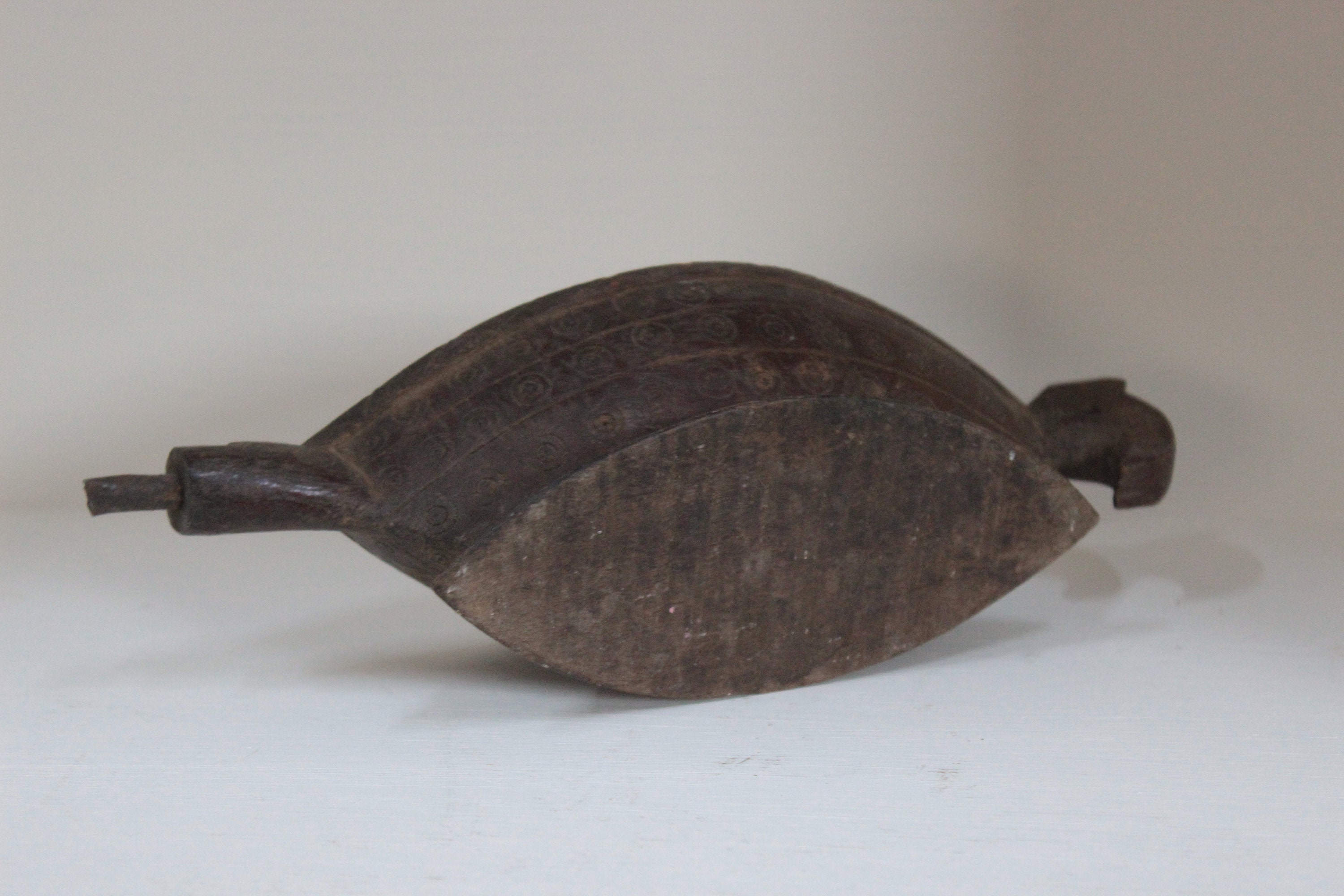 Antique Wooden Kharal, Hand Carved Eagle Head Kharal, Old Vintage ...