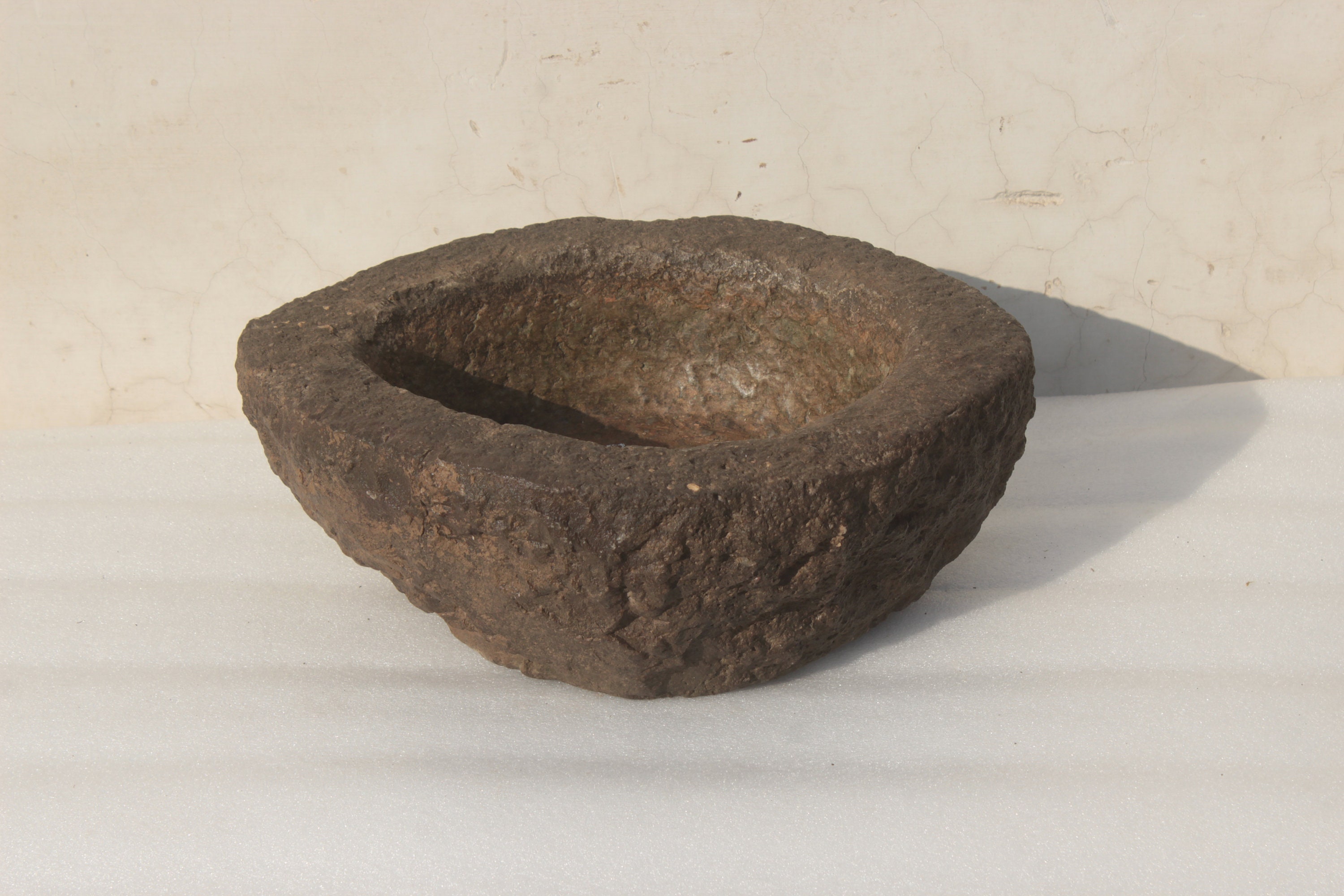 Stone Kharal Mortar, Old Aged Stone Kundi, Garden Decor - Etsy