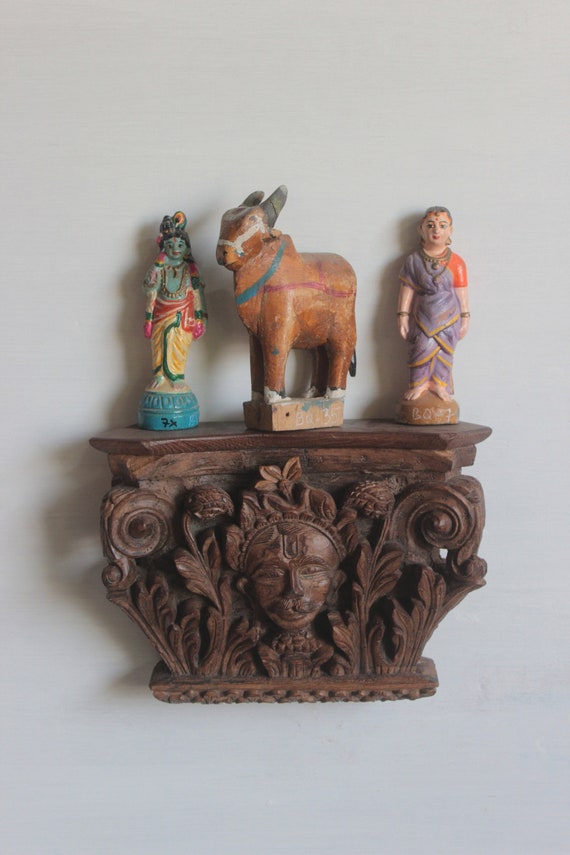 Vintage Wooden Carved Face Shelf Shelves/ Antique Wall Hanging - Etsy