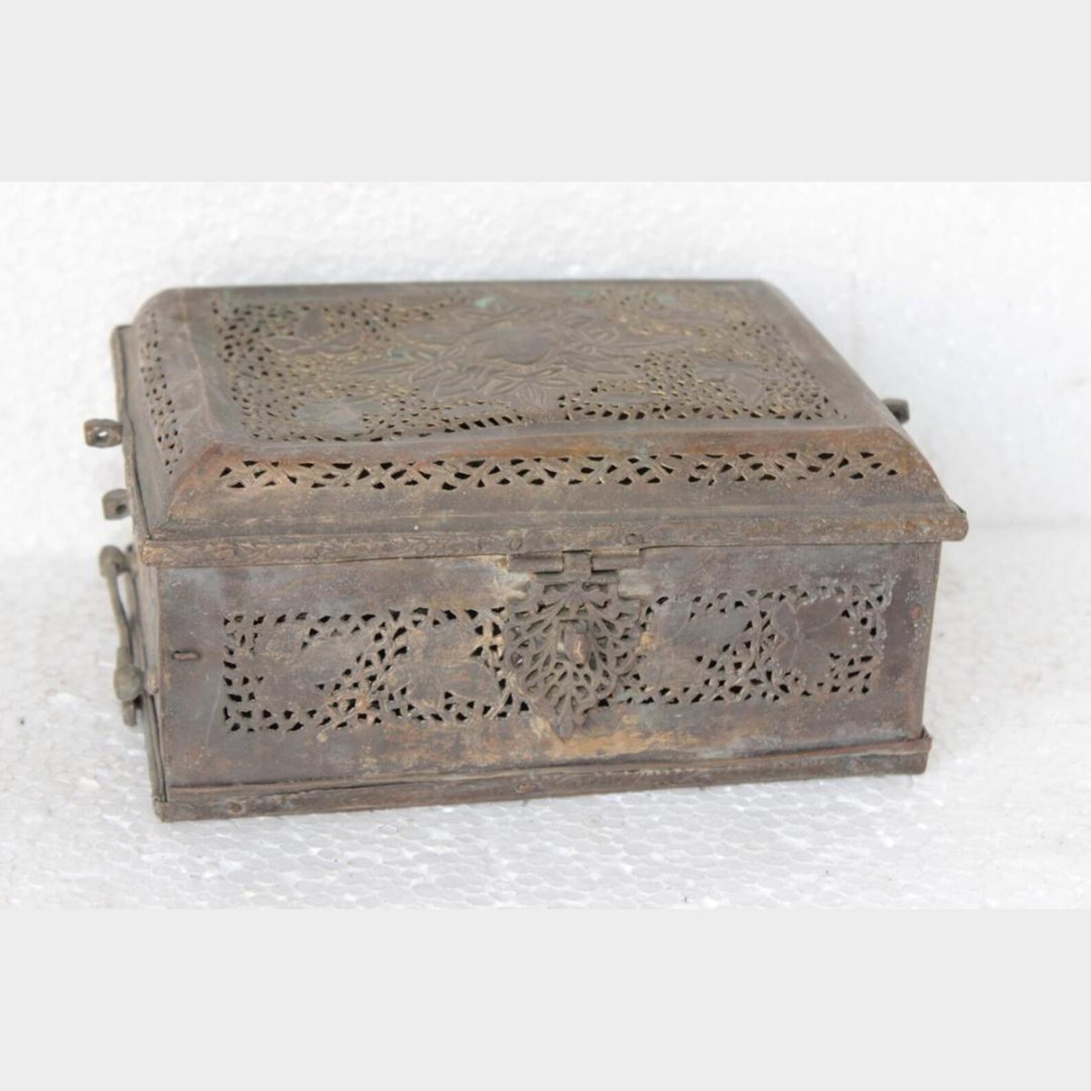 White Metal Brass Pan Dan Box 1900s Old Vintage Rare Antique ...