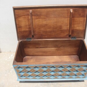 Trunk Box, Wooden Storage Chest Box, Mattress Storage Chest, Bed ...
