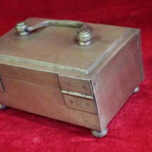 Brass Case Box Old Vintage Antique Decorative Collectible - Etsy
