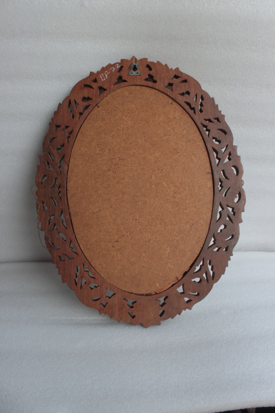 Vintage Oval Shape Carved Mirror, Wooden Vintage Mirror Frame, Antique ...