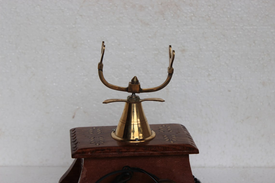 Wooden Telephone New Handcrafted Old Style Home Decor/ Royal Look Old ...