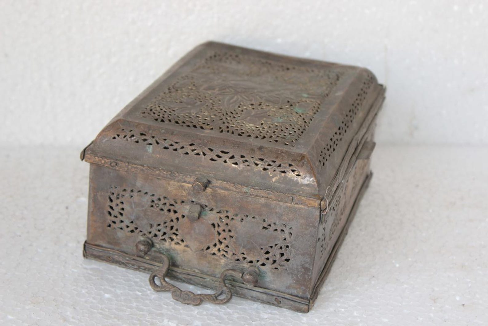 White Metal Brass Pan Dan Box 1900s Old Vintage Rare Antique ...