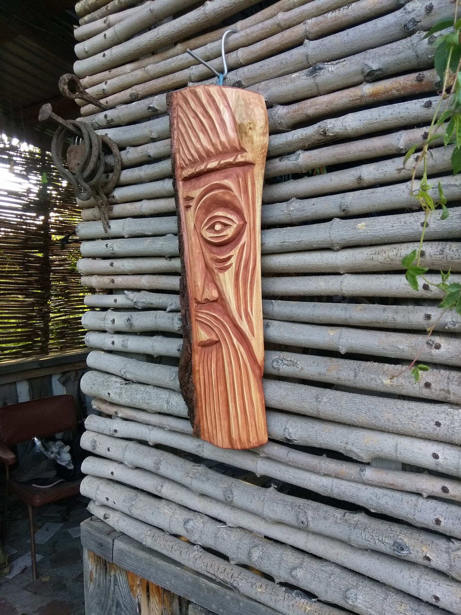 Сarved wood mask Wooden face mask Carved wood face Face wall | Etsy