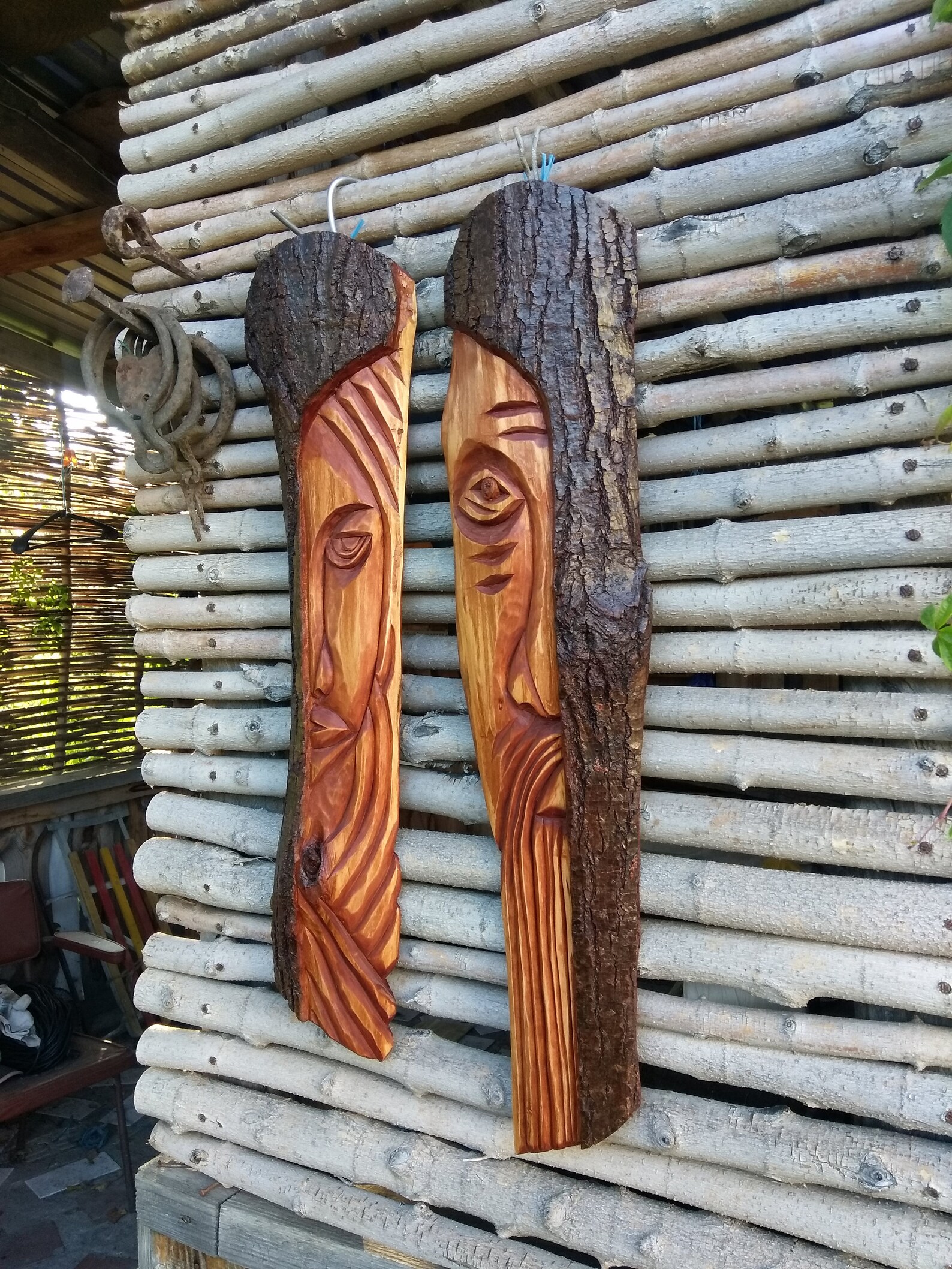 Сarved wood mask Wooden face mask Carved wood face Face wall | Etsy