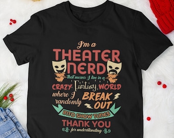 Broadway Gifts Musical Theatre Gift Musical Theatre Shirt Broadway ...