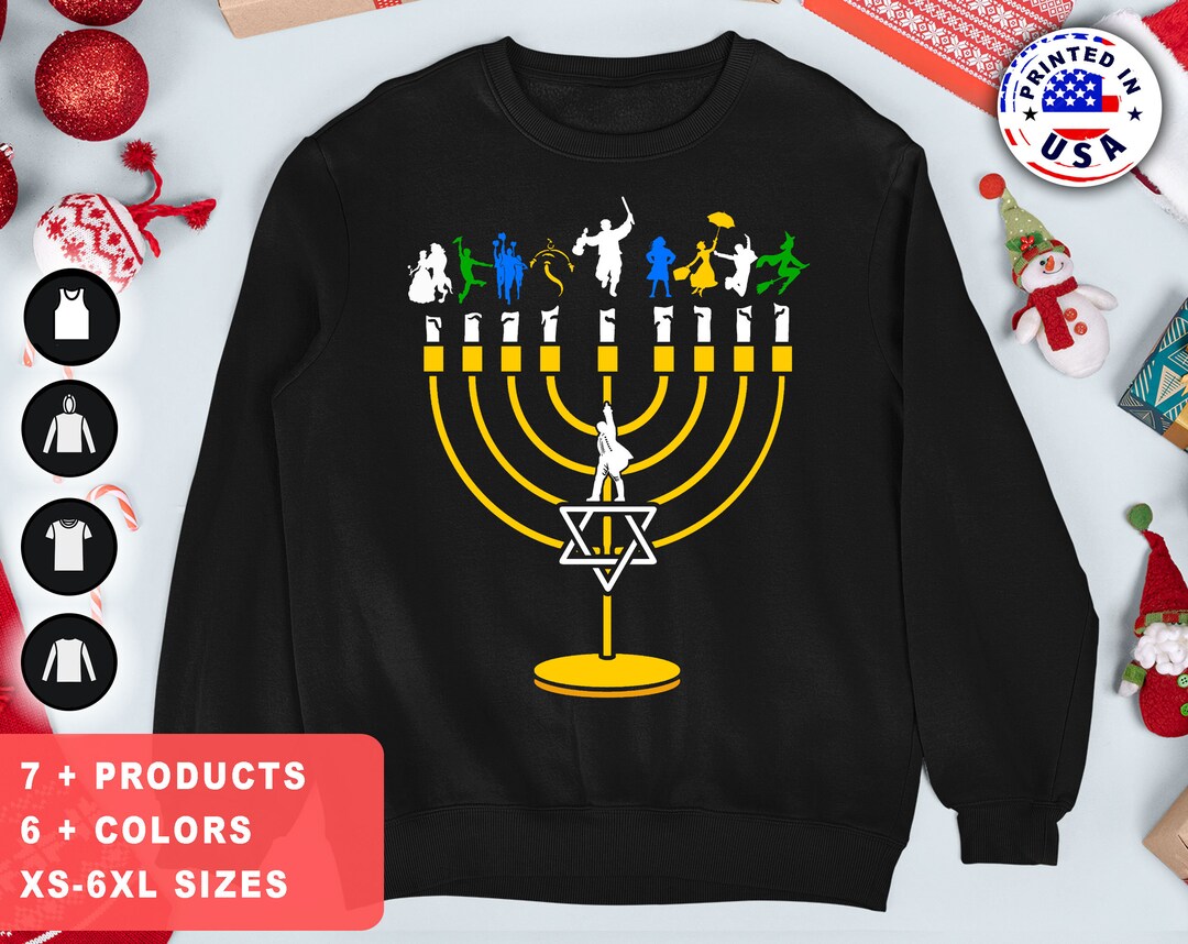 Broadway Menorah Sweater Broadway Hanukkah Sweater Broadway Hanukkah ...