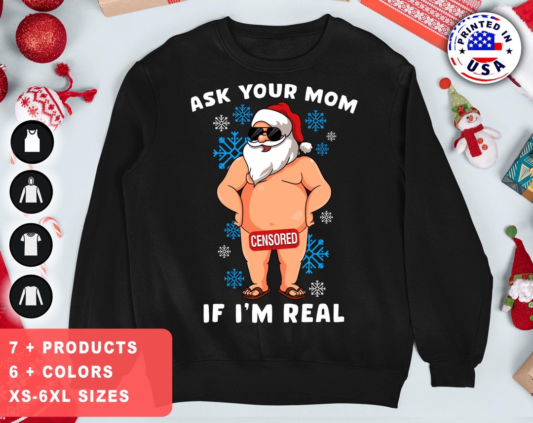 Ugly Christmas Sweater Men Tacky Dirty Christmas Sweater Vulgar ...