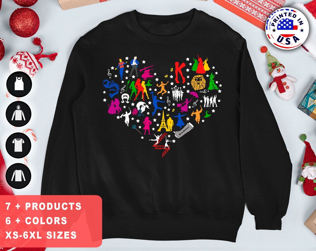Broadway Heart Sweater Broadway Sweater Broadway Sweatshirt Broadway ...