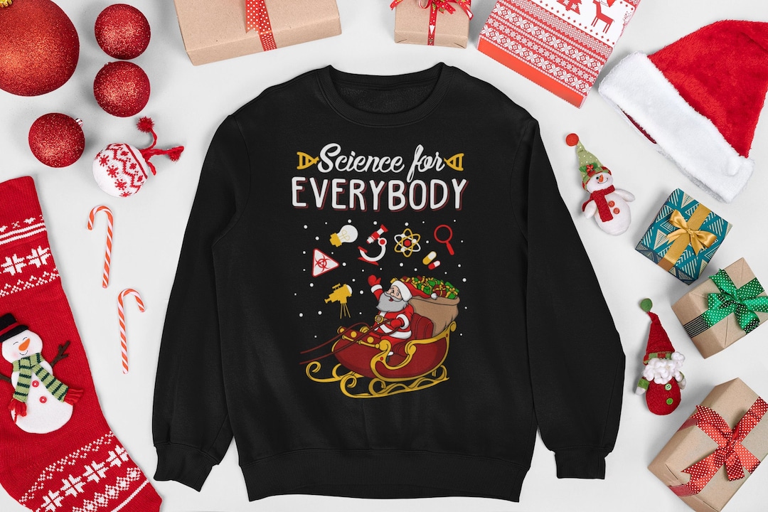 Science Teacher Ugly Christmas Sweater Science Teacher Christmas ...