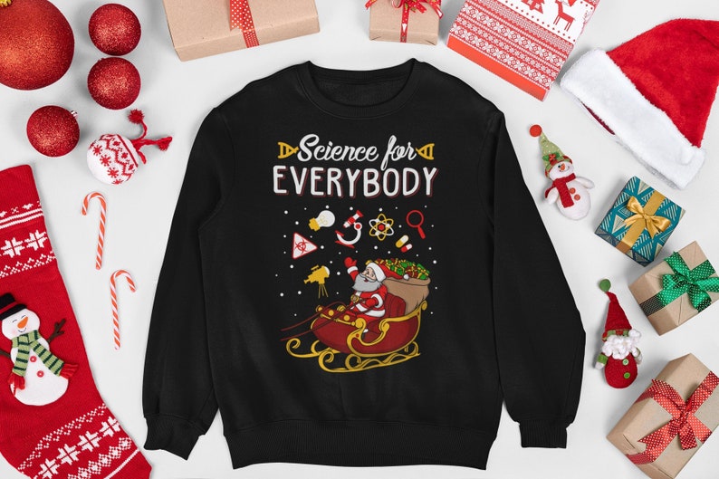 Science Teacher Ugly Christmas Sweater Science Teacher Christmas ...