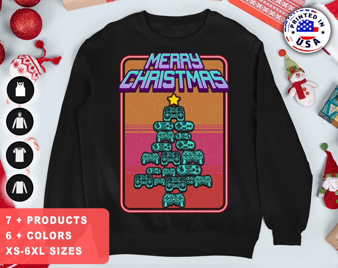 Gamer Gifts Video Games Gamer Ugly Christmas Sweater Gamer Christmas ...