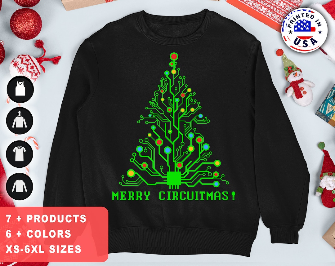Circuit Board Gifts Electrical Engineer Christmas Sweater Electrical ...