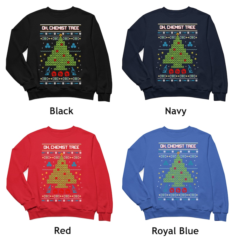 Chemistree Sweater Chemistry Ugly Christmas Sweater Chemistry Christmas ...