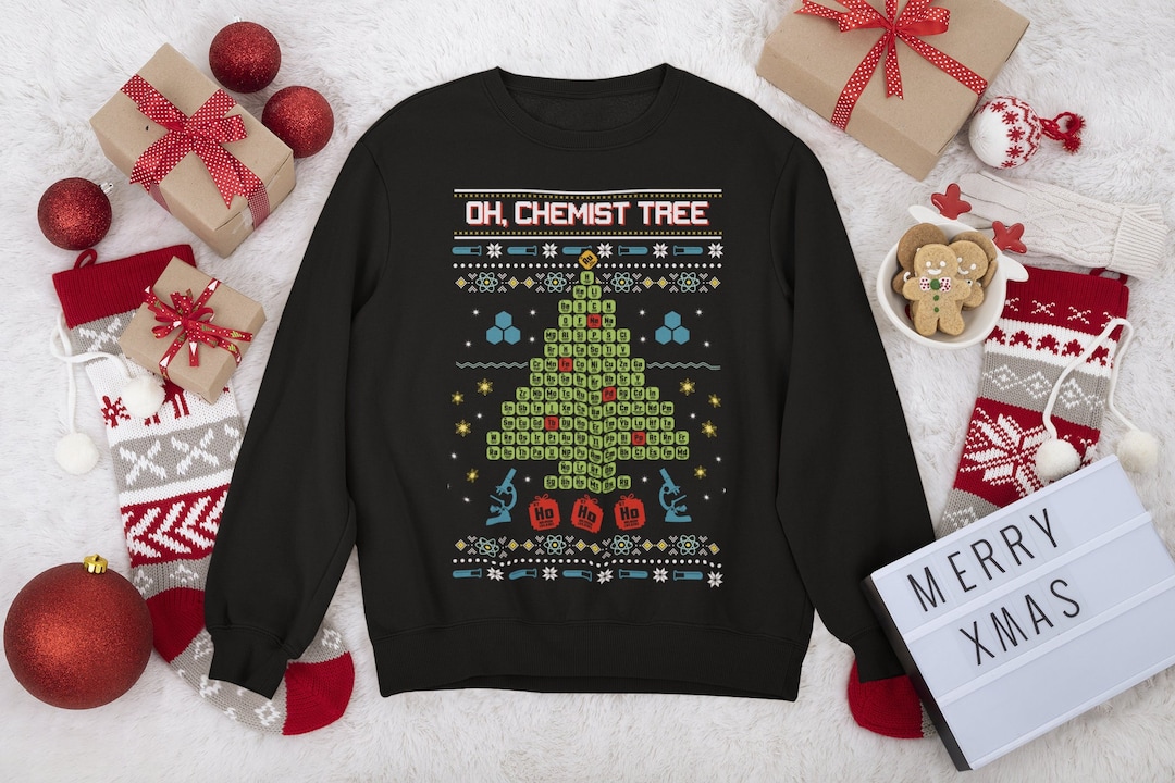 Science Gifts for Women Ugly Science Christmas Sweater Scinece Shirt Oh ...