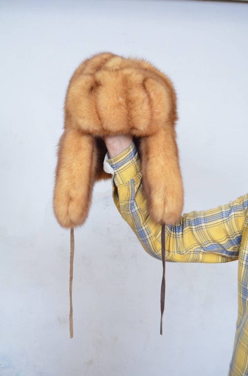 Man's Real Sable Fur Hat/cap All Sizes Custom Made Hand Made - Etsy