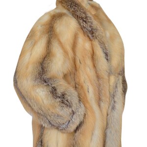 Real Red FOX Fur Maxi Big Tall Full Length Coat All Sizes & Custom ...
