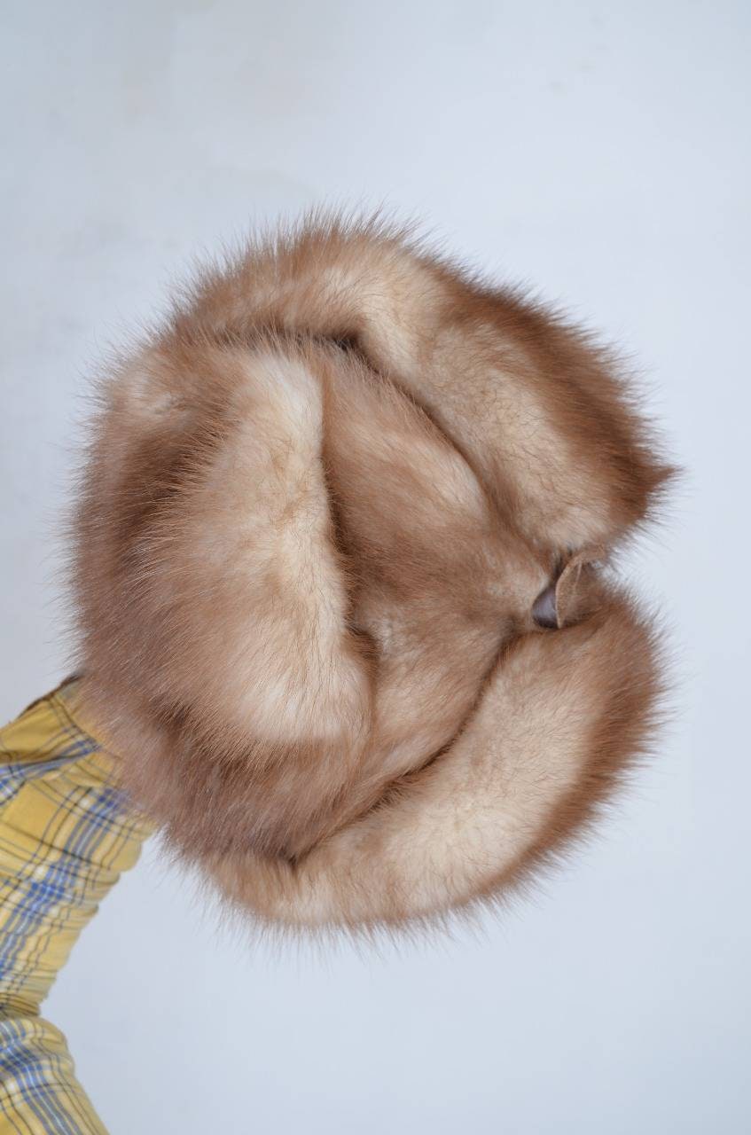 Man's Real Sable Fur Hat/cap All Sizes Custom Made Hand Made - Etsy