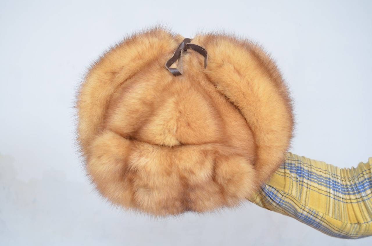 Man's Real Sable Fur Hat/cap All Sizes Custom Made Hand Made - Etsy