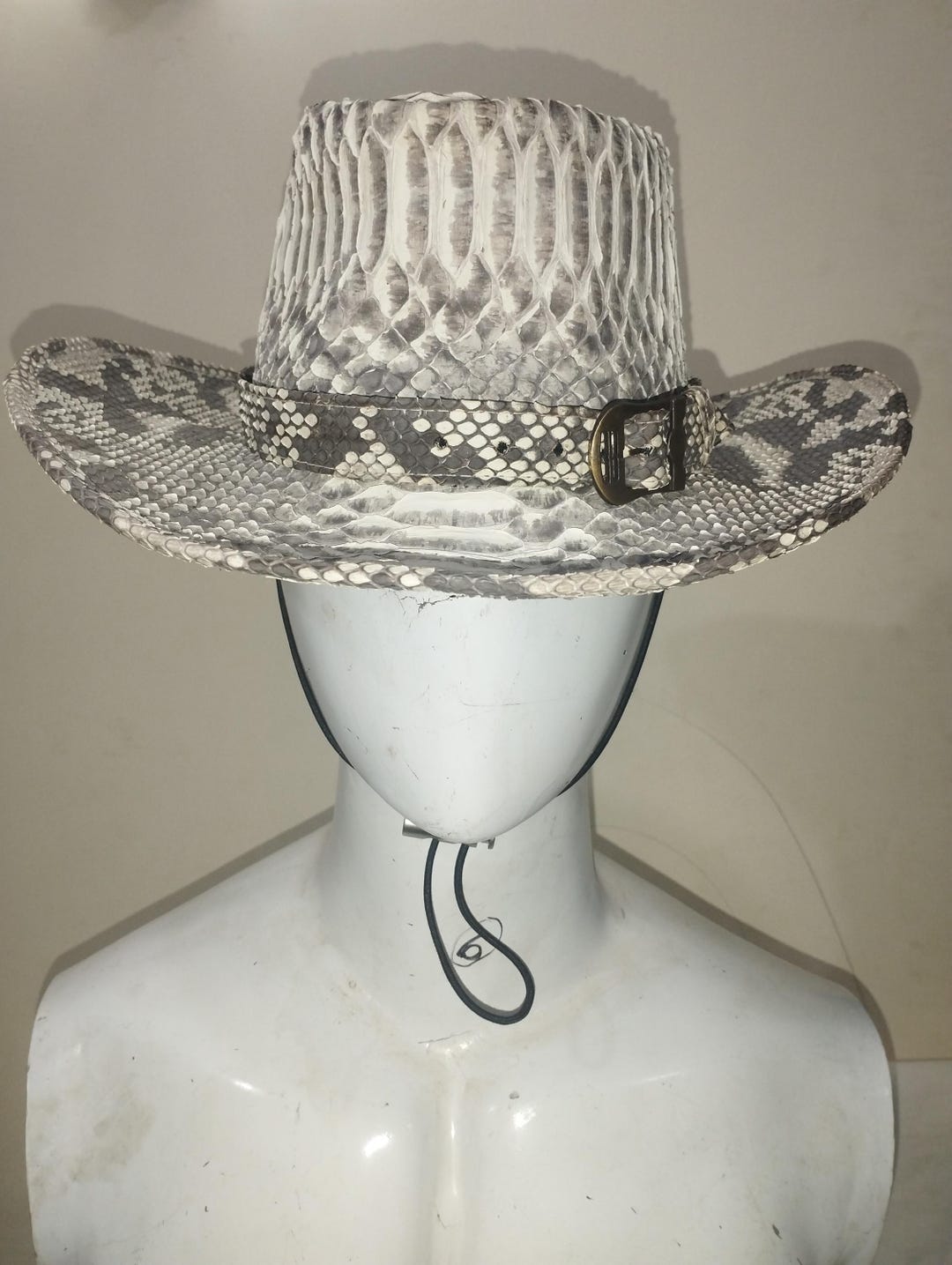 Genuine Python Hides Real Dragon King Python Cowboy Hat Cap Multi Size ...