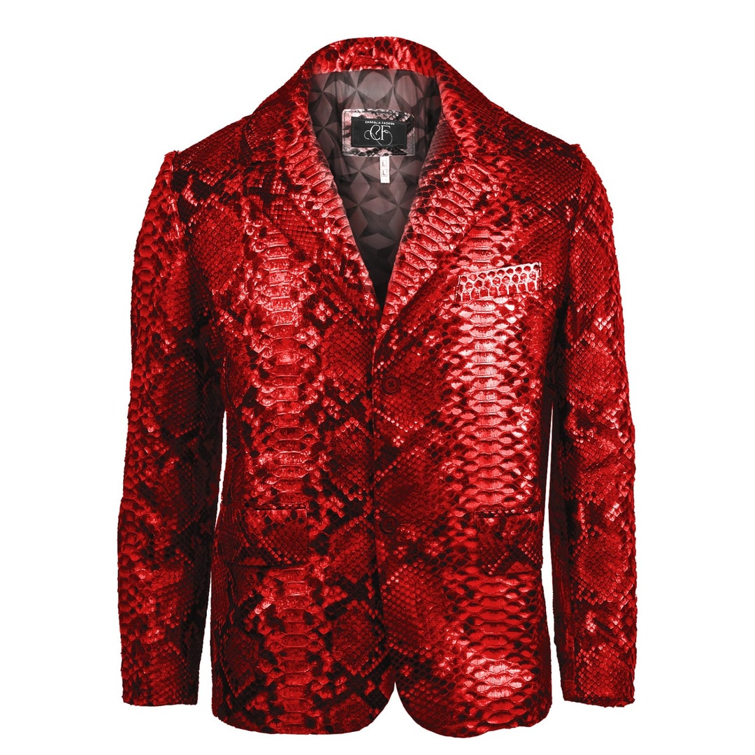 Guniune Python Snake Skins Hides Jacket Coat New With Tags Men's Women ...