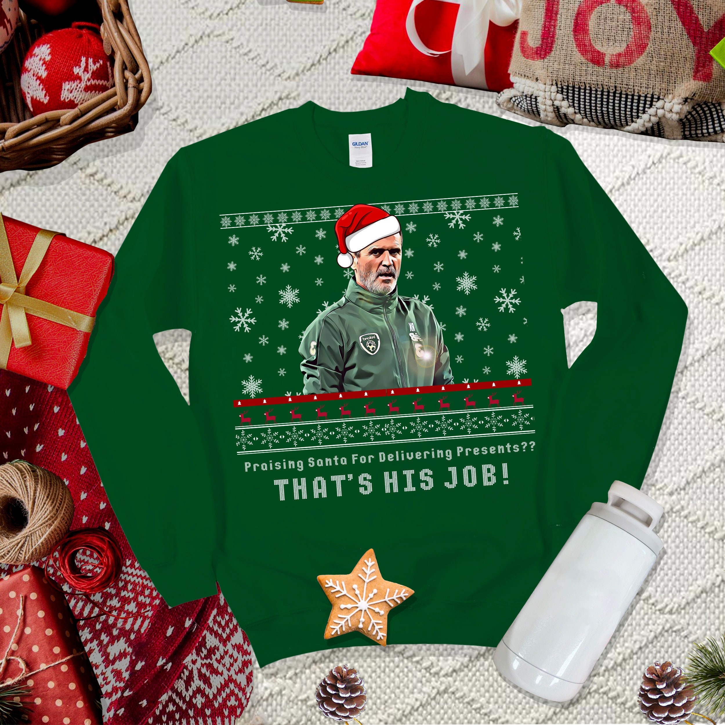ROY KEANE Funny Christmas Jumper Festive Secret Santa Gift - Etsy