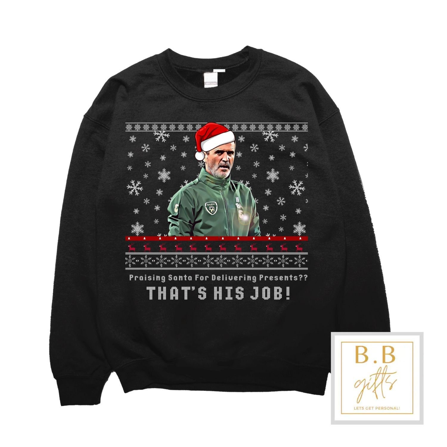 ROY KEANE Funny Christmas Jumper Festive Secret Santa Gift - Etsy