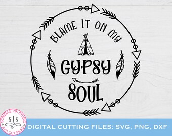 Gypsy Soul Svg | Etsy